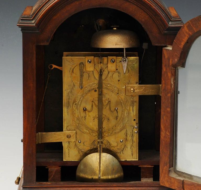 18th Century Mahogany Bracket Clock by Moon and Edwards at 1stDibs
