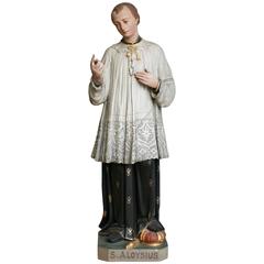 Antique Saint Aloysius Statue at 1stDibs