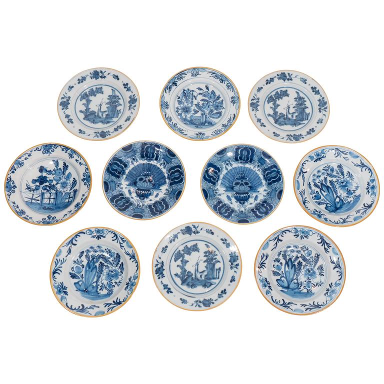 Part of Our Collection of Blue and White Dutch Delft Dishes and ...