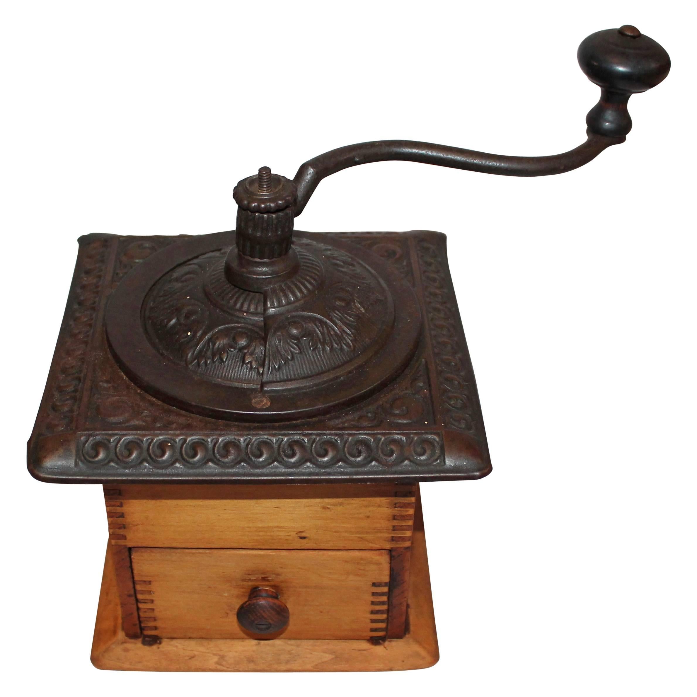 19th Century Early Handmade Coffee Grinder at 1stDibs