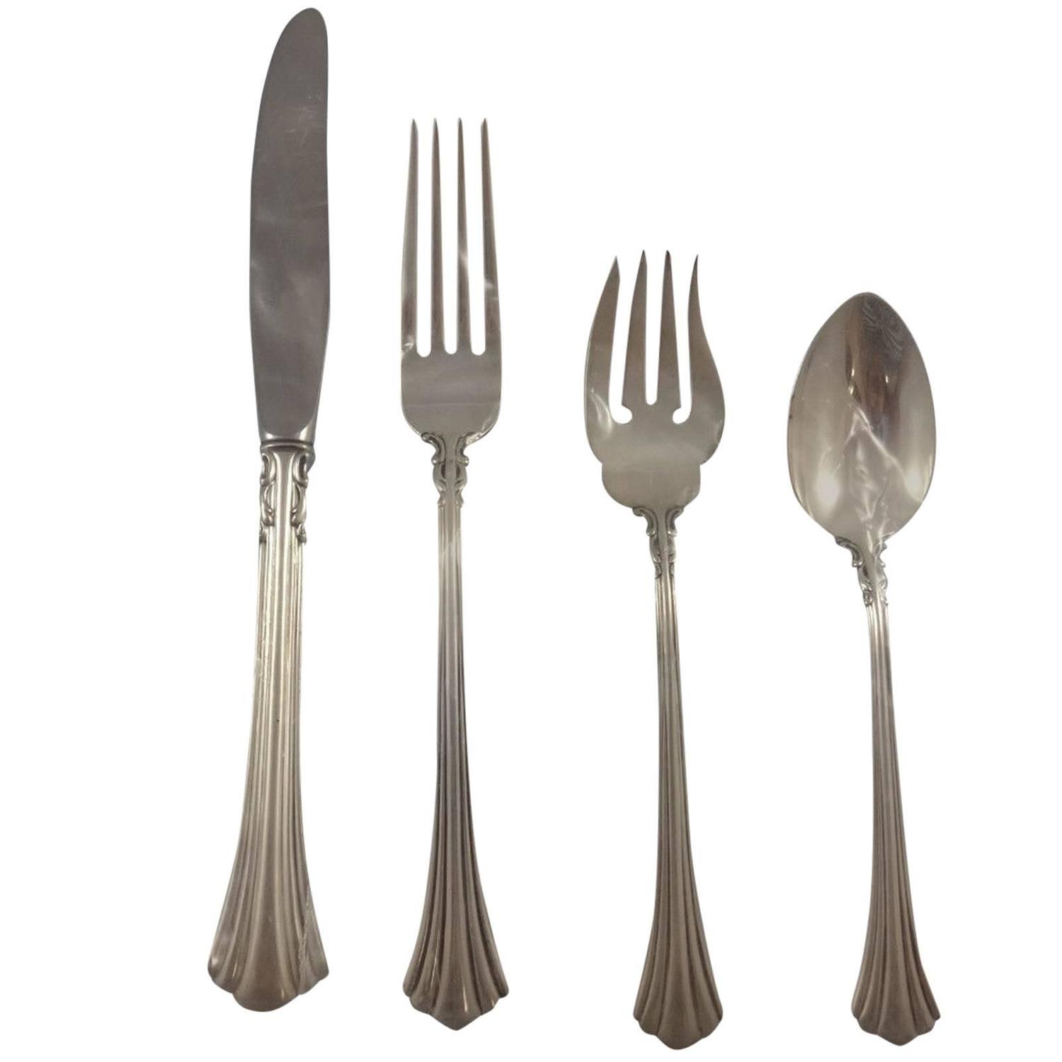 18th Century by Reed and Barton Sterling Silver Flatware Set of 32 ...
