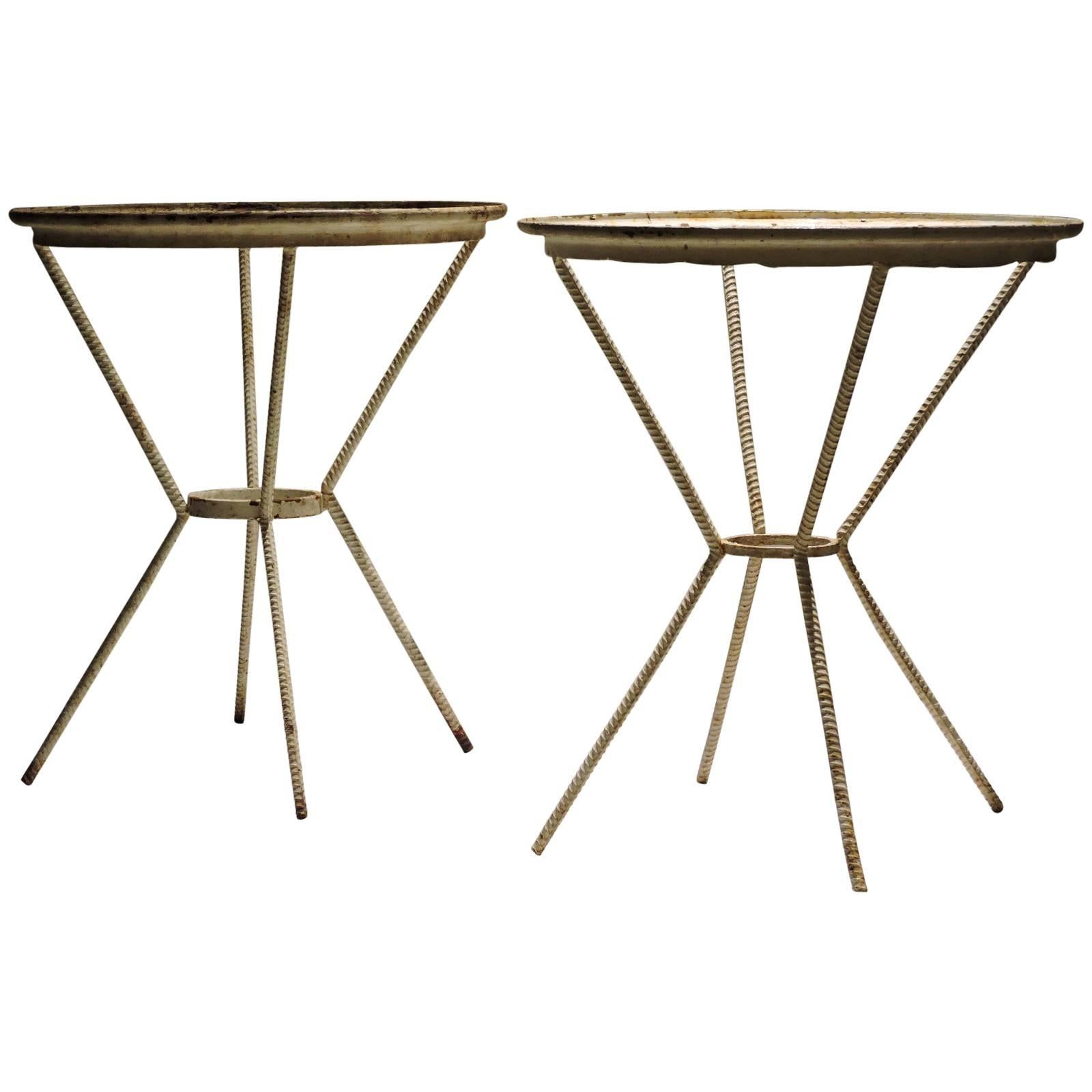 Mid-20th Century X Base Iron Rebar Tables at 1stDibs | rebar table base