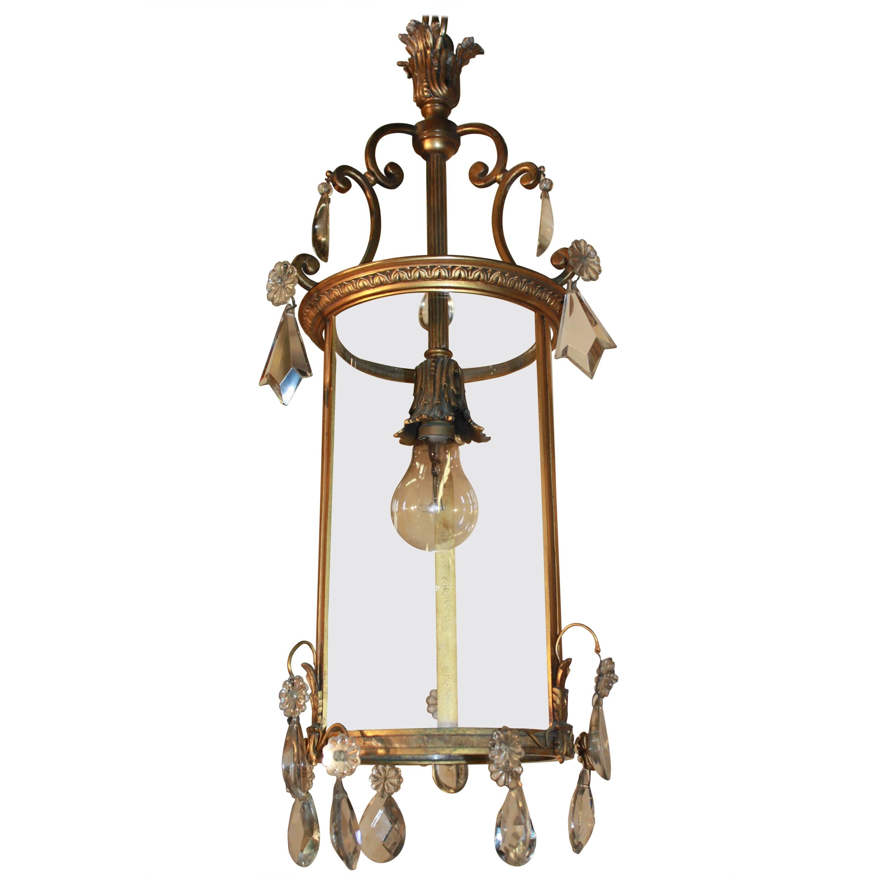 Antique Spanish Lantern with Crown at 1stDibs