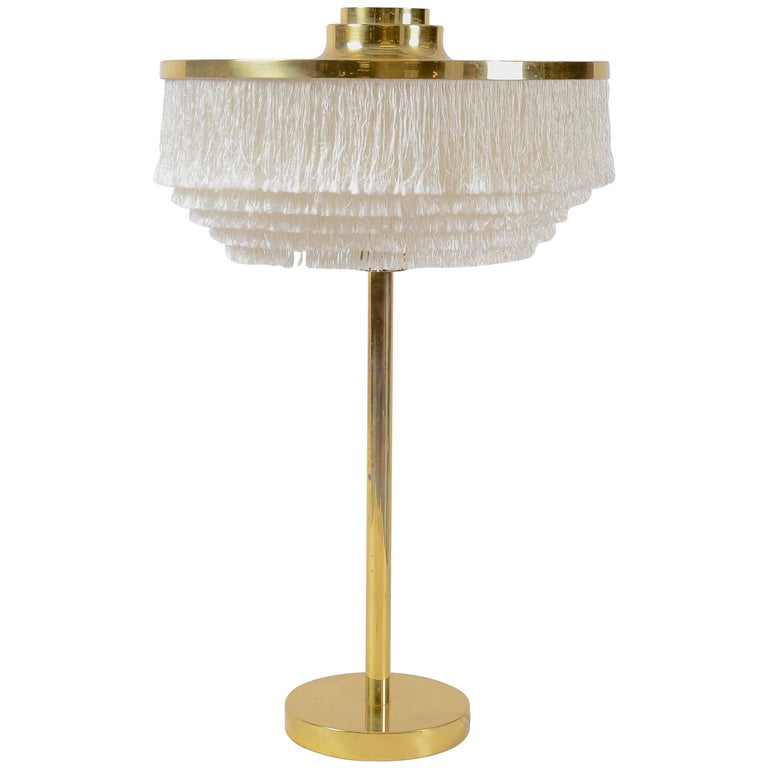 Silk Fringe Table Lamp, by Hans-Agne Jakobsson, Markaryd, 1960s at 1stDibs