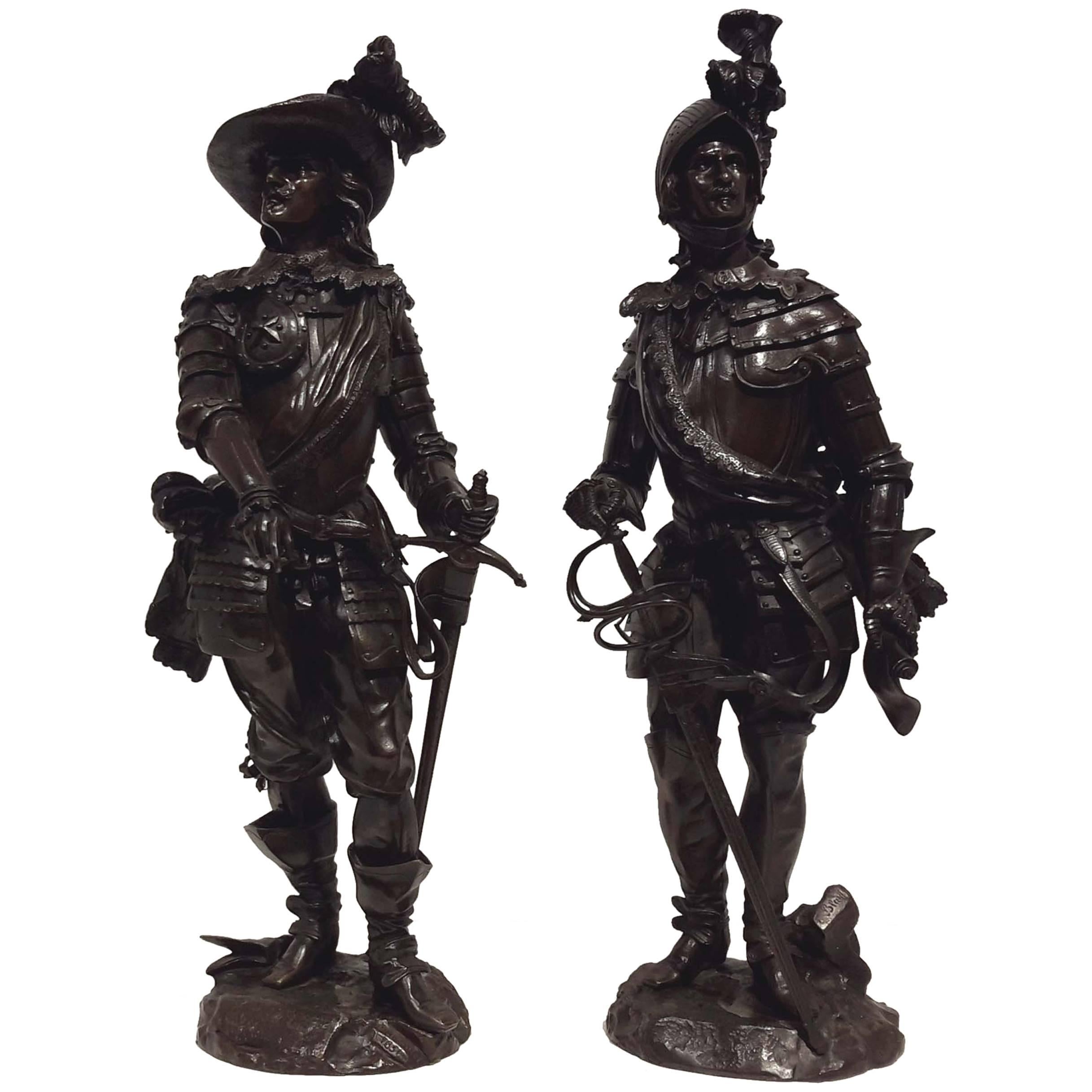 Émile Victor Blavier, Figural Bronzes, Henri II and Frederic-Maurice ...