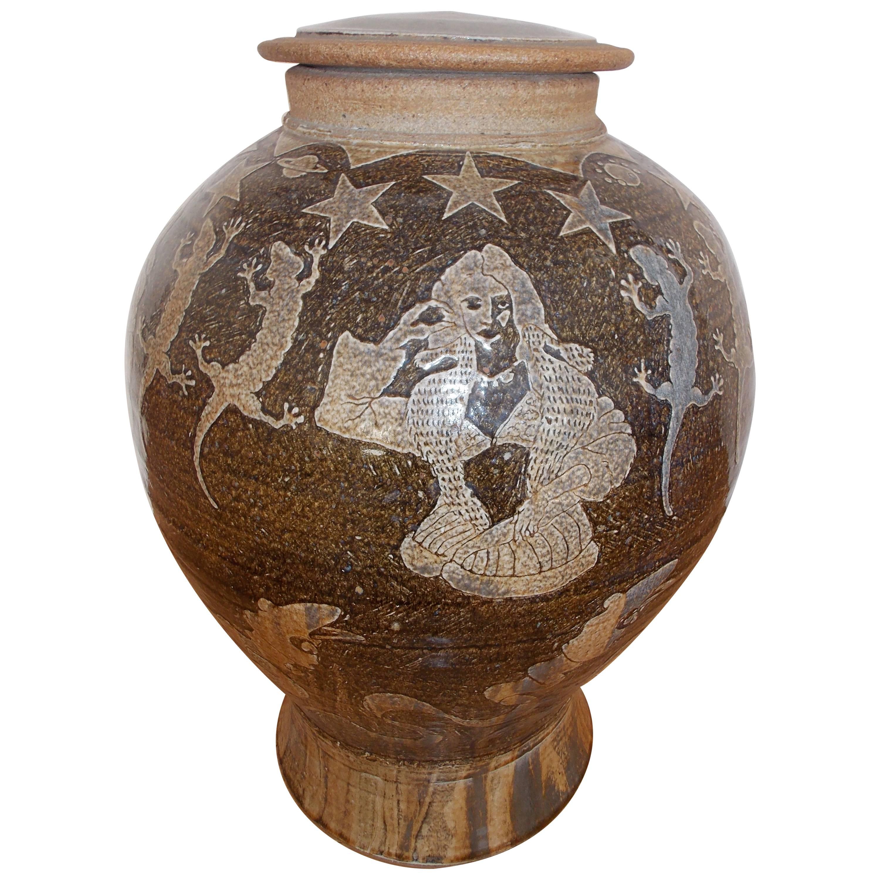 Philip Cornelius Large Studio Art Pottery Vessel California Design at ...