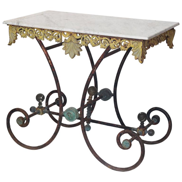 Late 19th Century French Pastry Table at 1stDibs