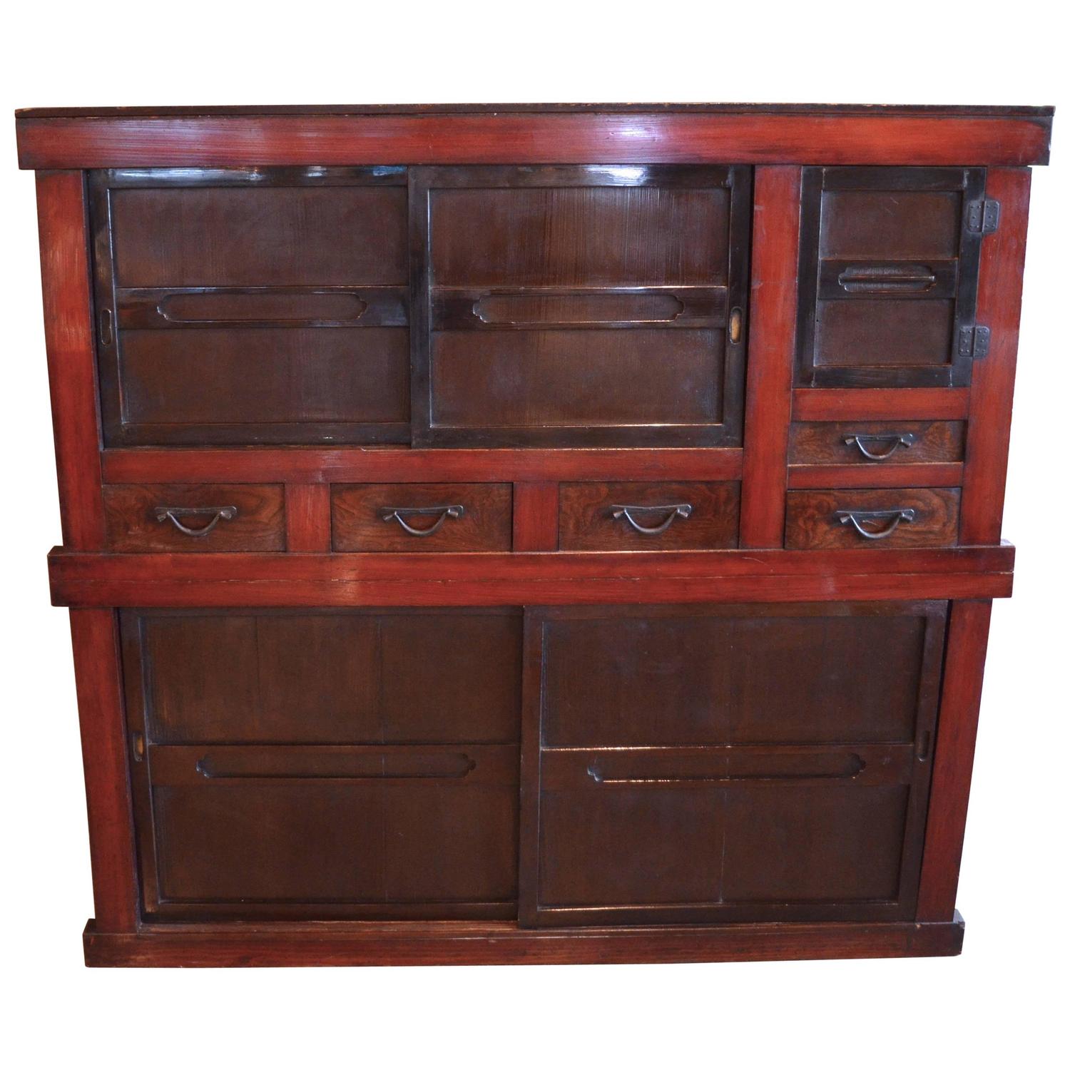 Japanese Mizuya Kitchen Tansu For Sale at 1stdibs
