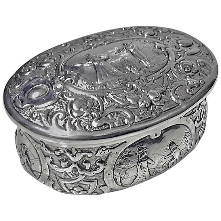Large Hanau Silver box, circa 1900 at 1stDibs