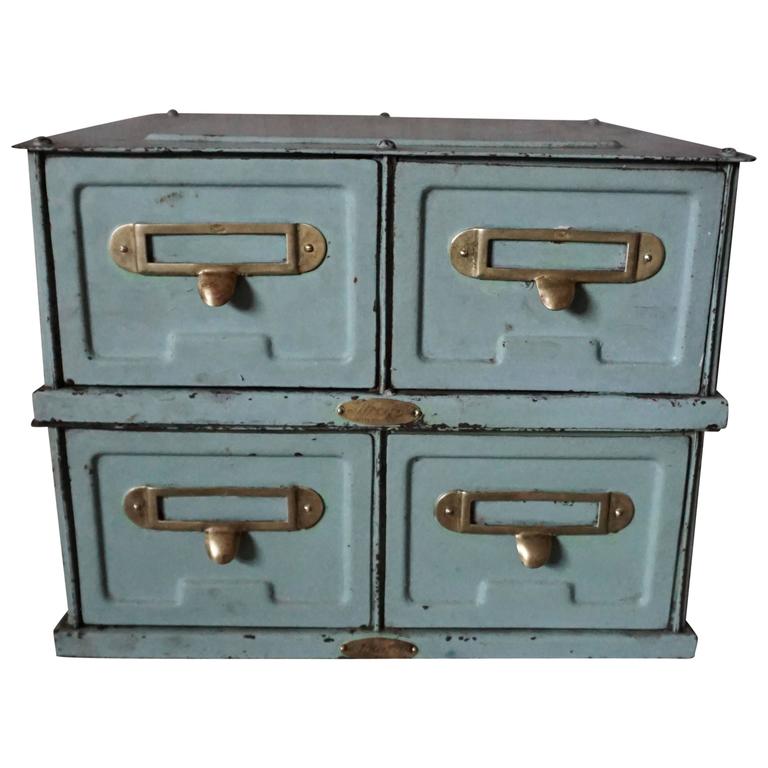 Cole Steel Industrial Metal File Cabinet at 1stdibs