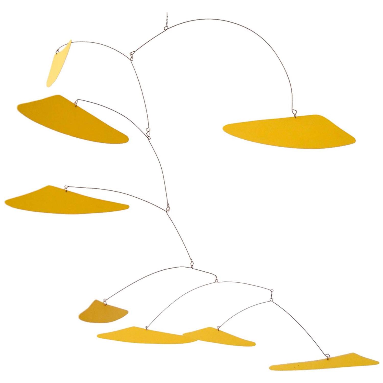 Vintage Yellow Alexander Calder Style Mobile at 1stdibs
