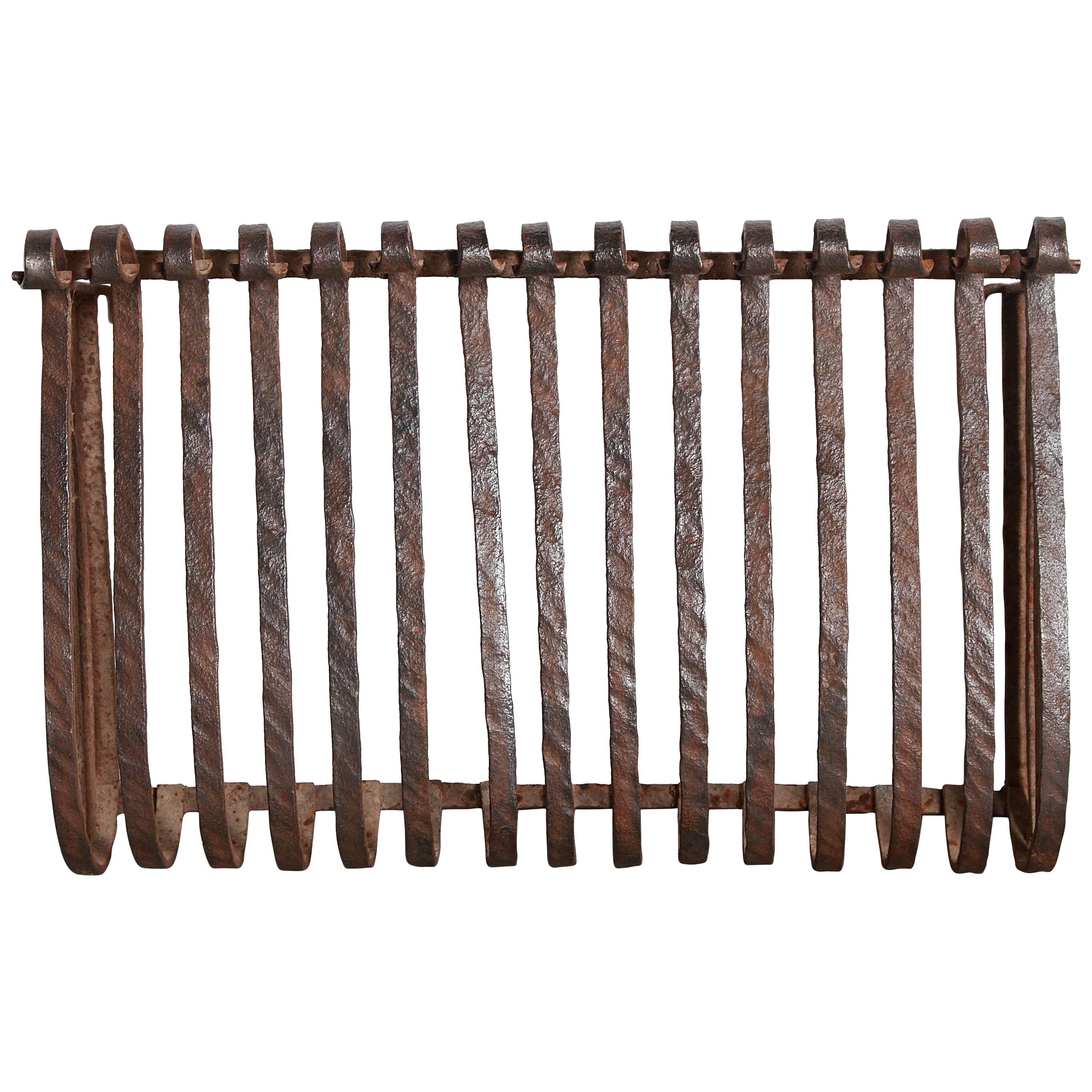 Small 18th Century Forged Iron Grille from France at 1stDibs