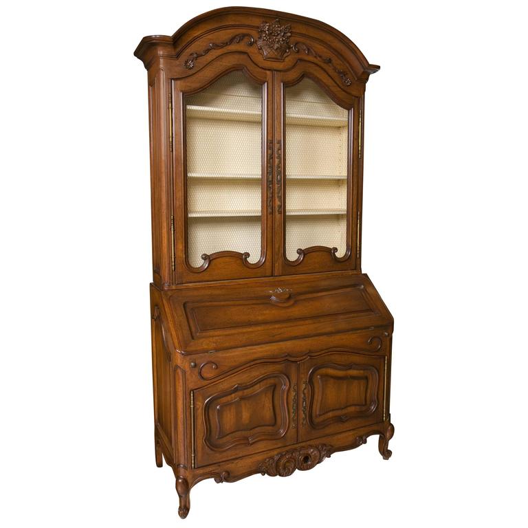 Fabulous Don Rousseau Attributed Country French Breakfront/Secretary at ...