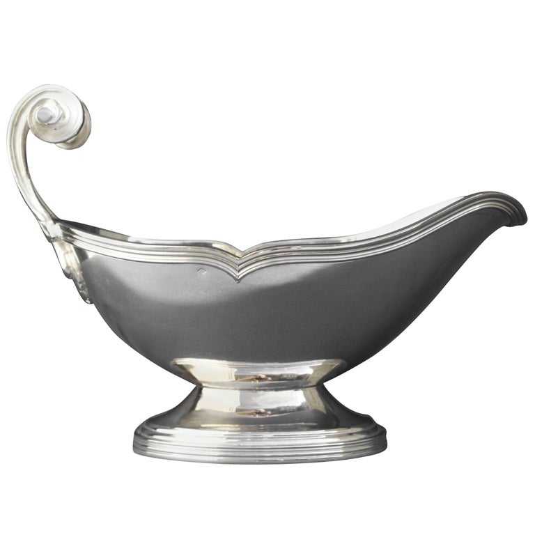 French Silver Sauciere For Sale at 1stDibs