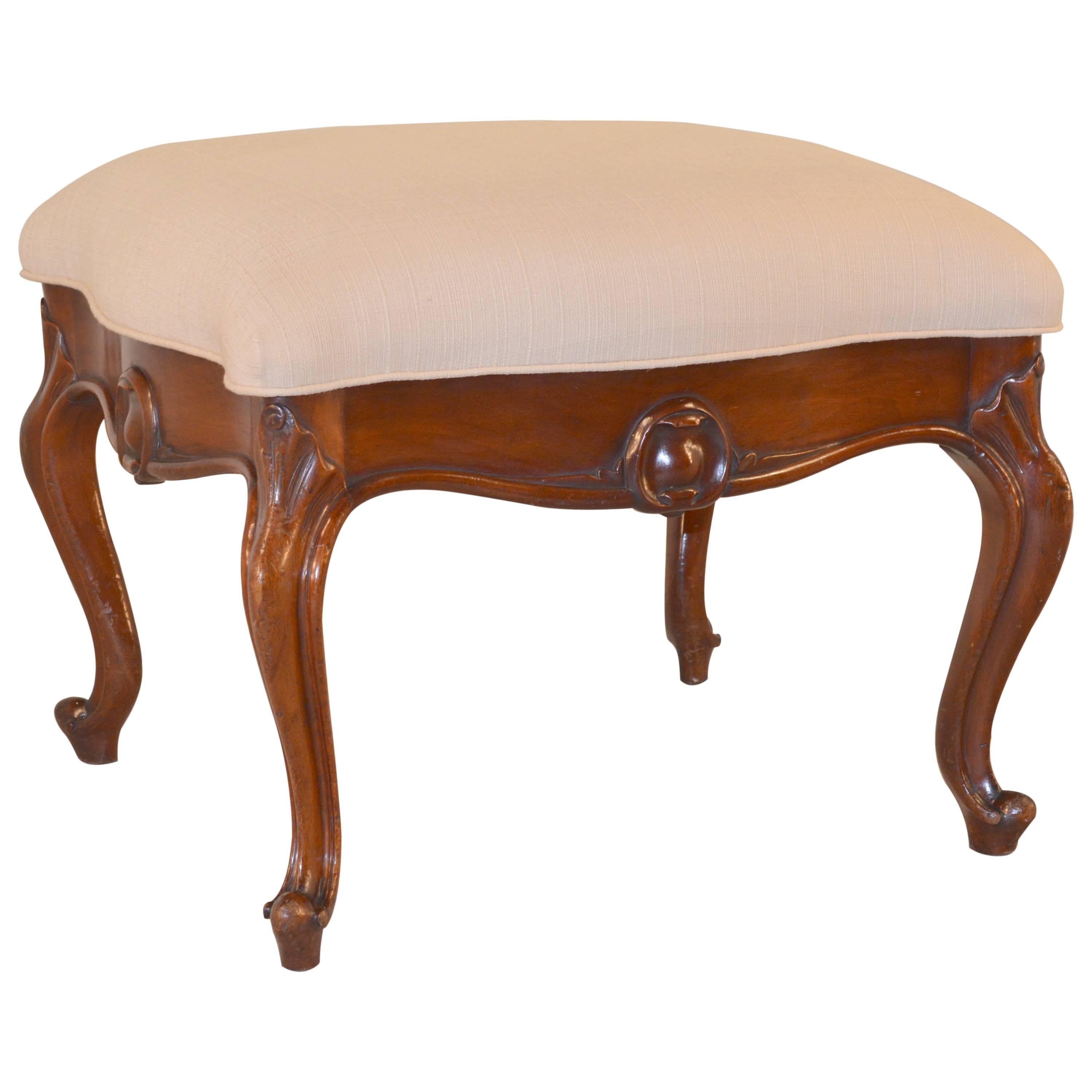 Late 19th Century English Mahogany Ottoman at 1stDibs