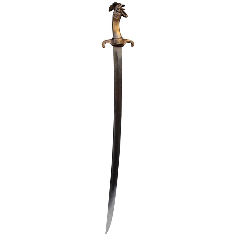 Sword Rooster Head Louis-Philippe Model, 19th Century, France at 1stDibs