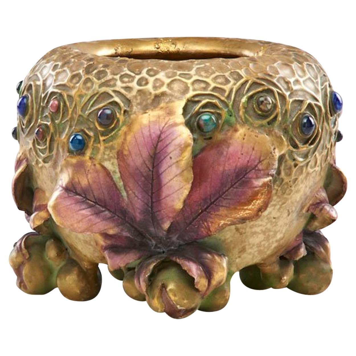 Riessner and Kessel, Amphora Vase, 1900 For Sale at 1stDibs