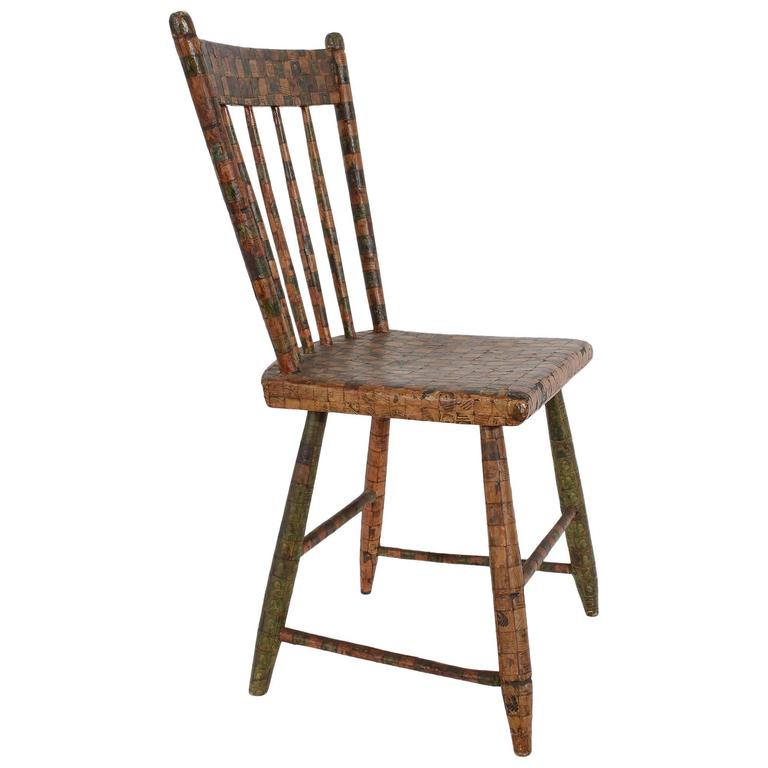 Chair Covered in Postage Stamps at 1stDibs