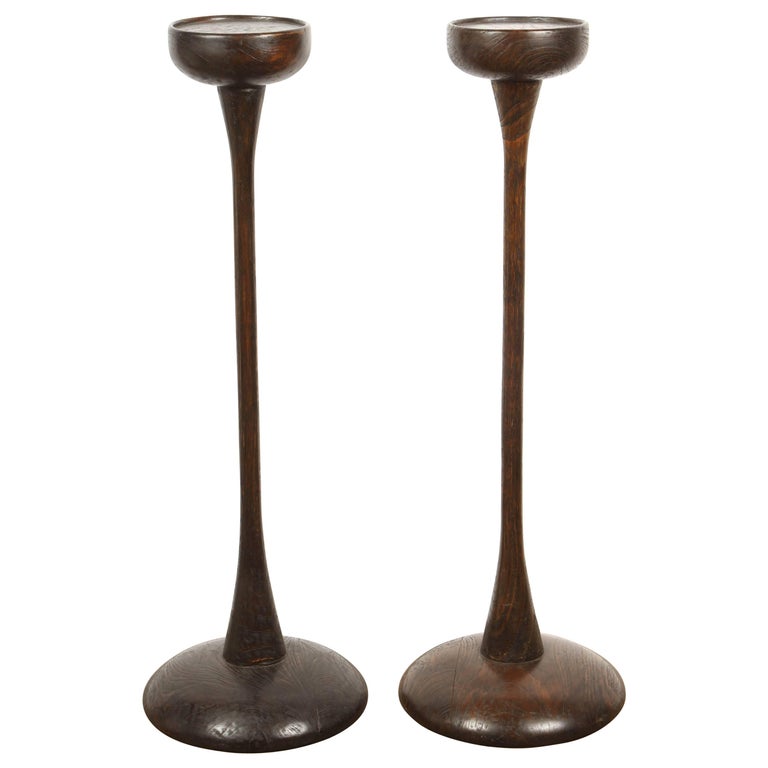 Pair of Central Java Teak Stands For Sale at 1stDibs