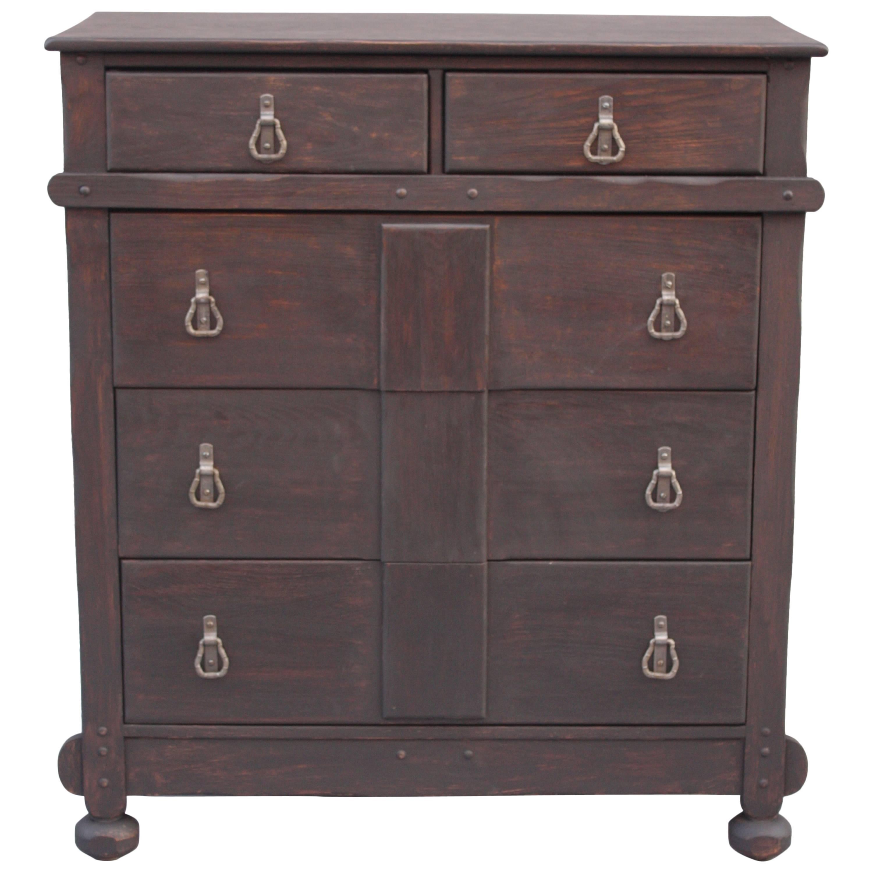 Tall Spanish Revival 1930s Dresser at 1stDibs