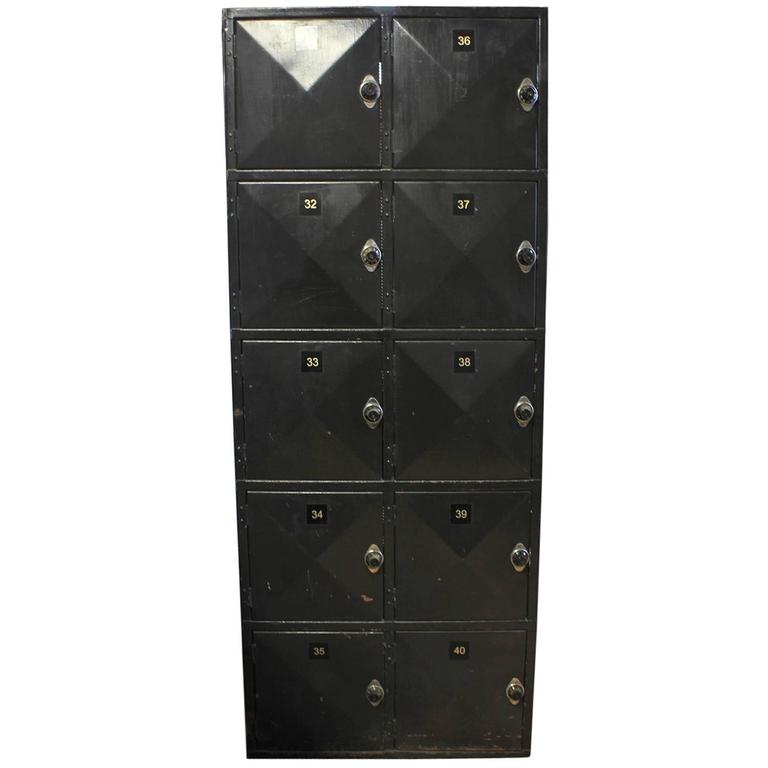 Mid-Century American Bowling Alley Metal Lockers For Sale at 1stDibs ...
