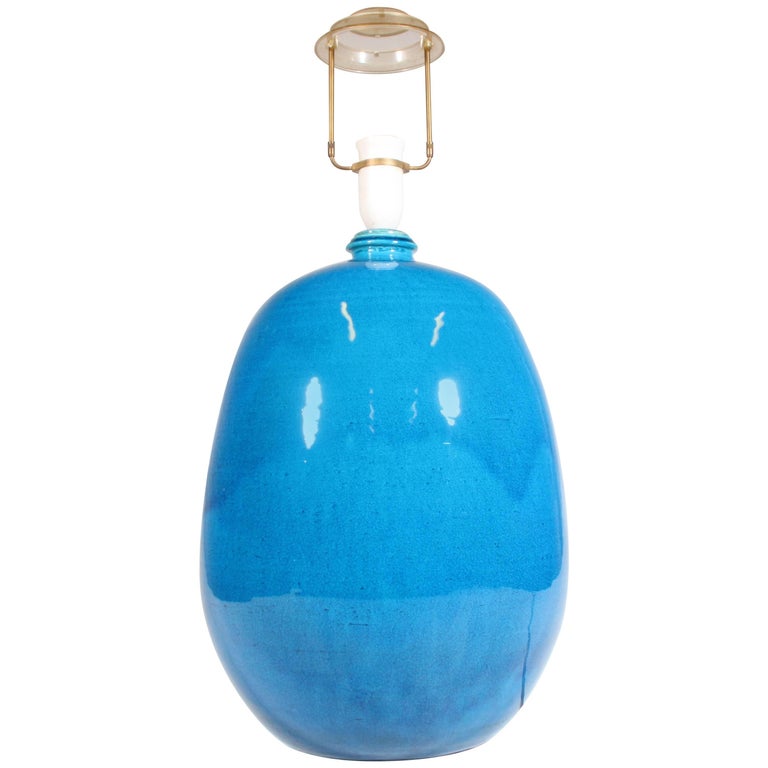 Rare Monumental Table Lamp by Kähler Denmark For Sale at 1stDibs