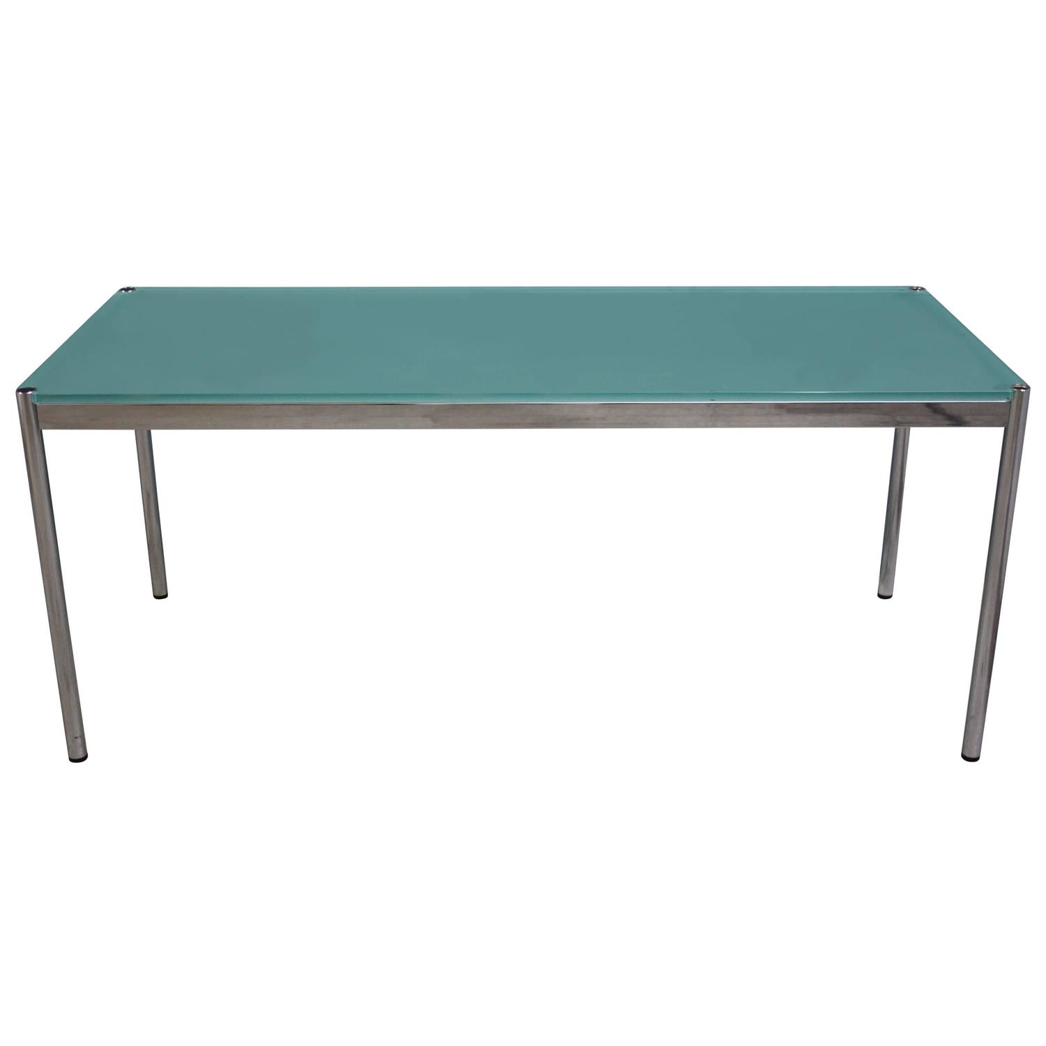 USM Haller Glass Table For Sale at 1stdibs