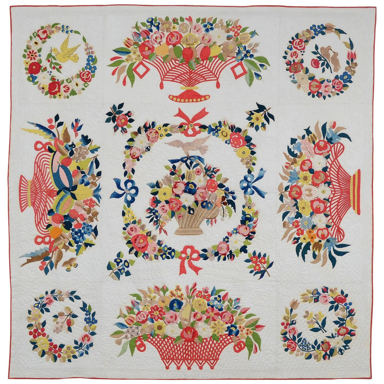 Baltimore Album Quilt at 1stdibs