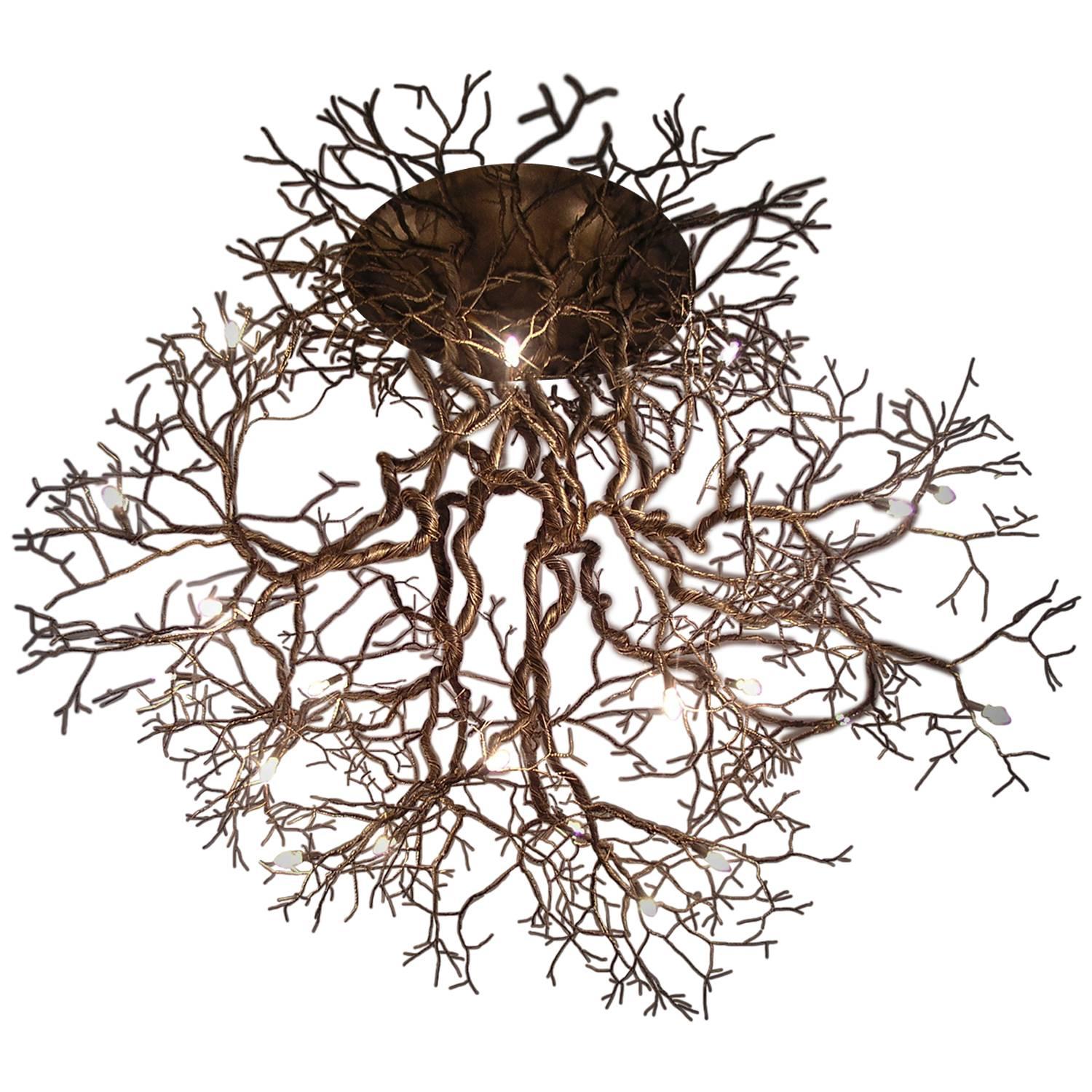 Roots Large, Handmade Ceiling Fixture at 1stDibs
