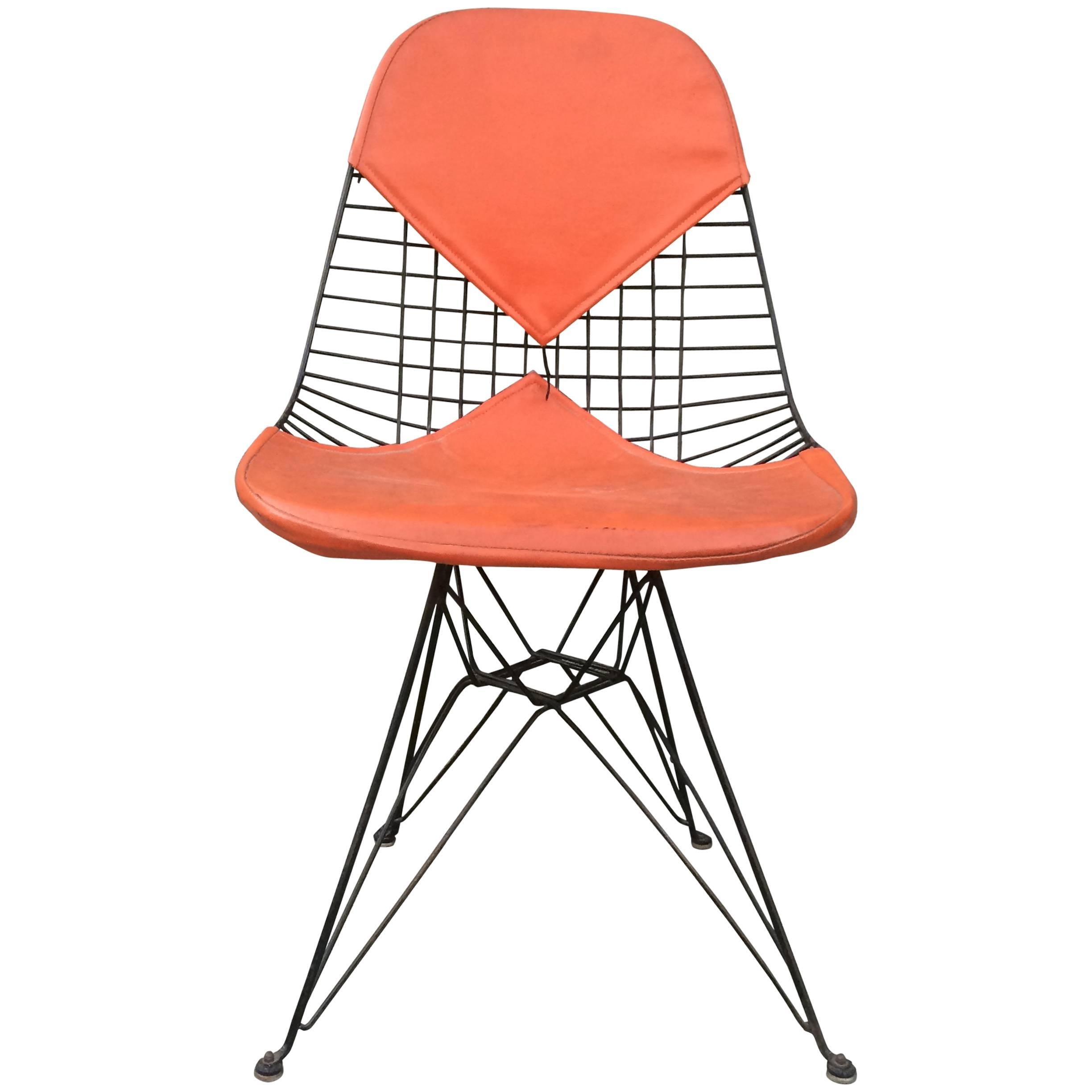 Original First Edition Herman Miller Eames DKR-2 Chair For Sale at 1stDibs