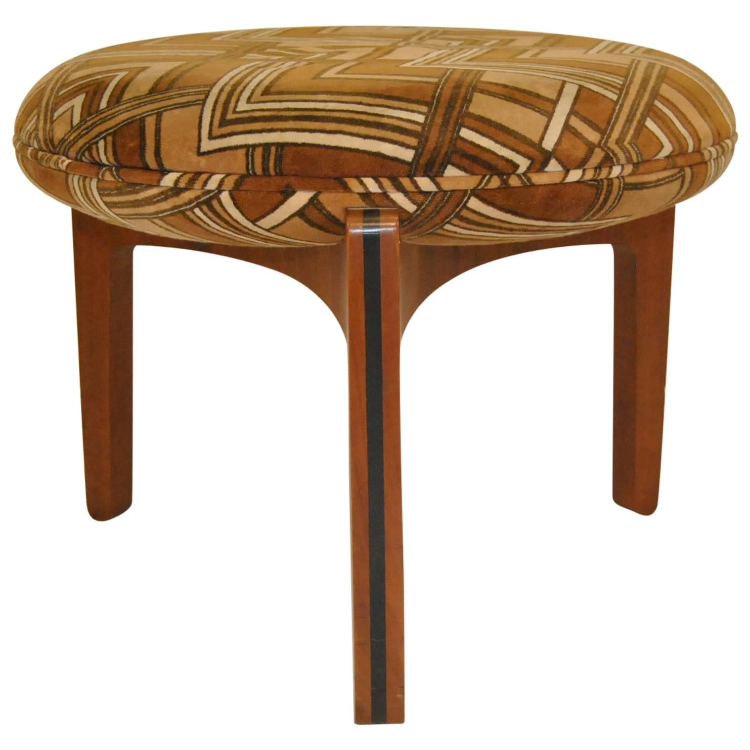 Danish Modern Three-Legged Stool by Selig at 1stDibs