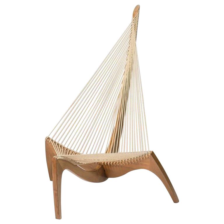 Mid-Century Modern Harp Chair by Jorgen Hovelskov at 1stDibs