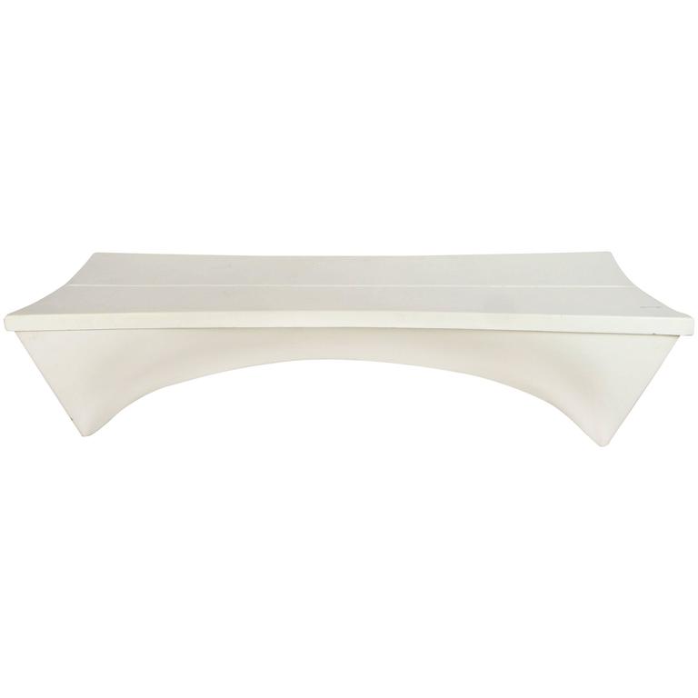 Architectural Fiberglass Bench by Douglas Deeds at 1stDibs