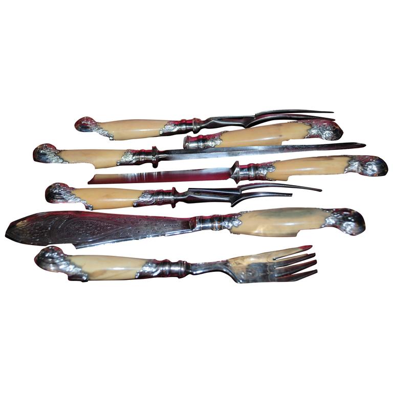 Antique Carving Set at 1stDibs