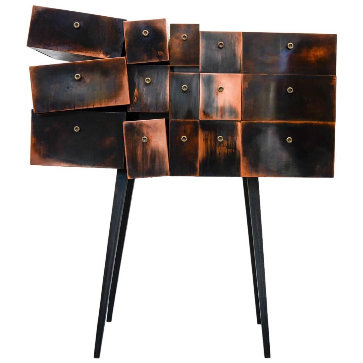 Deconstructed Copper Cabinet For Sale at 1stdibs