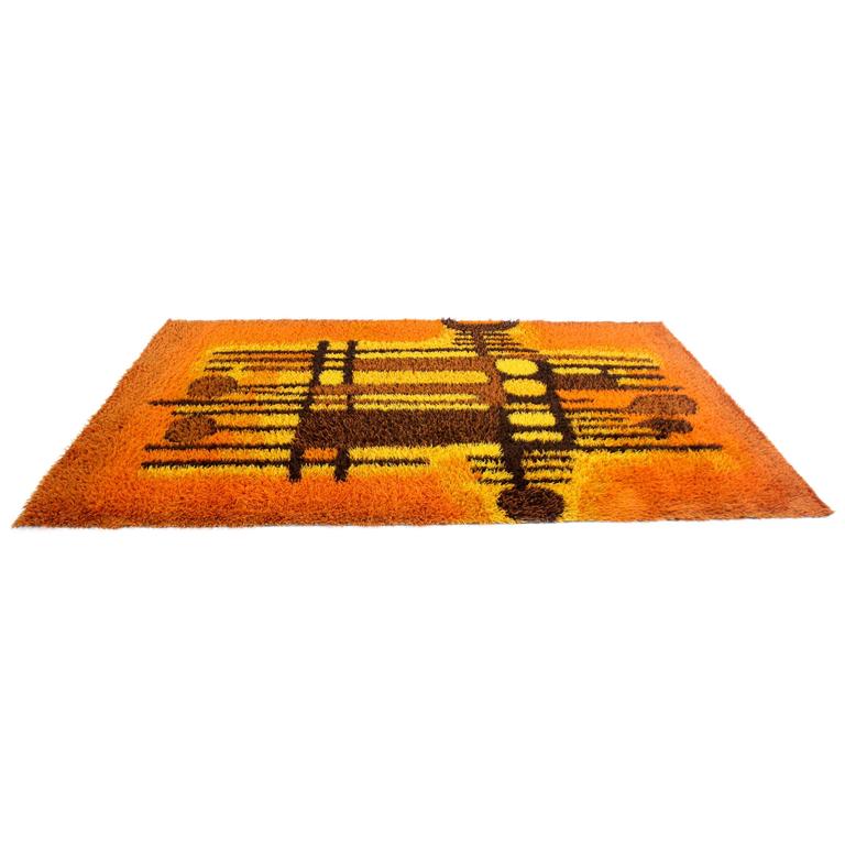 Danish Modern Rya Rug at 1stDibs
