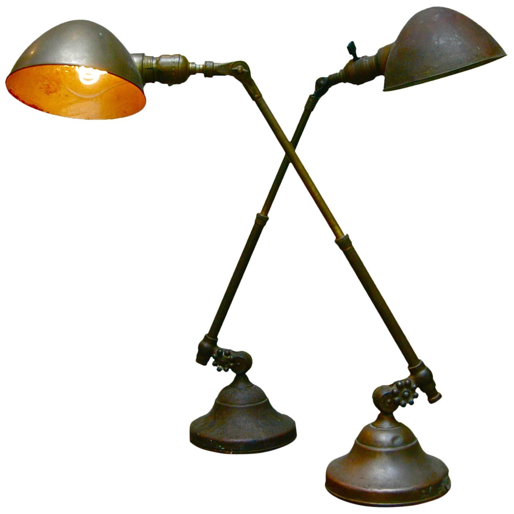 O.C. White Telescopic Arm Task Lamps at 1stDibs