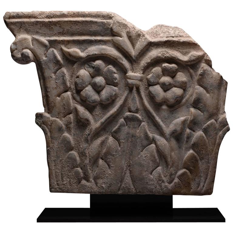 Ancient Roman Marble Pillar Fragment, 150 AD at 1stDibs