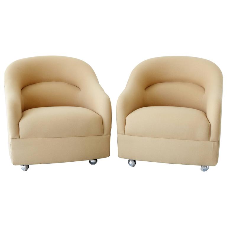 Ward Bennett Lounge Chairs at 1stDibs