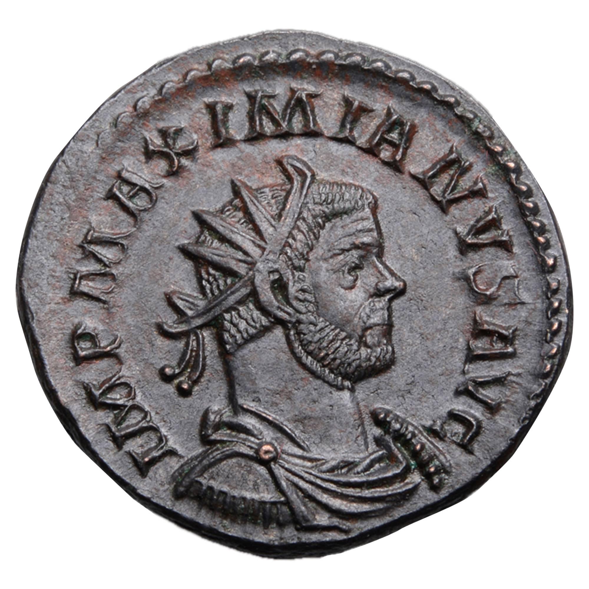 Ancient Roman Coin of Emperor Maximianus, 305 AD at 1stdibs