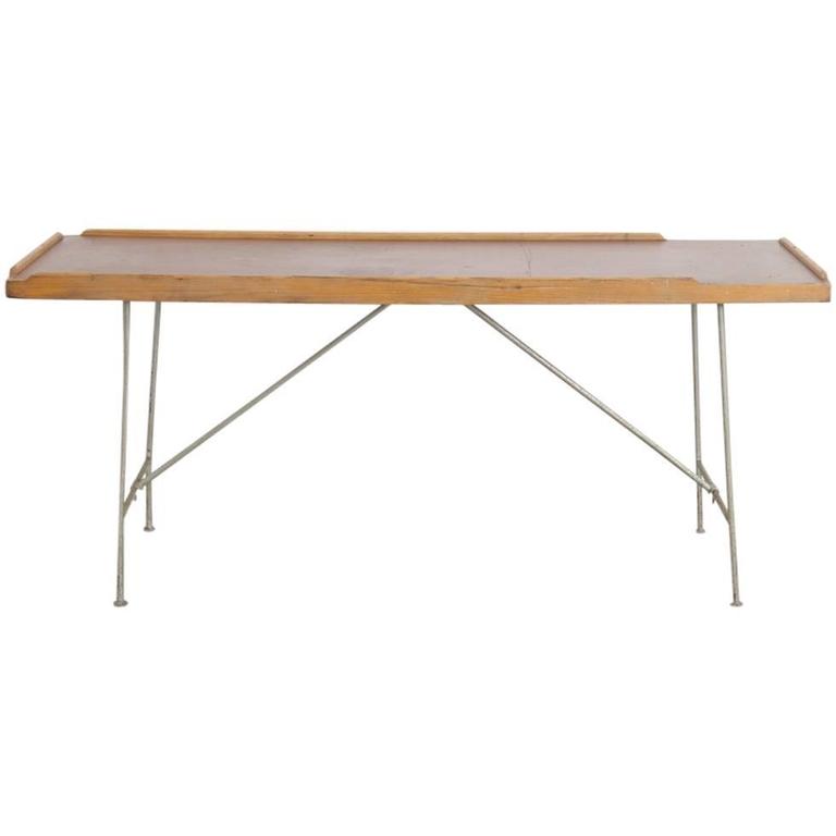 Strong Industrial Folding Table at 1stDibs