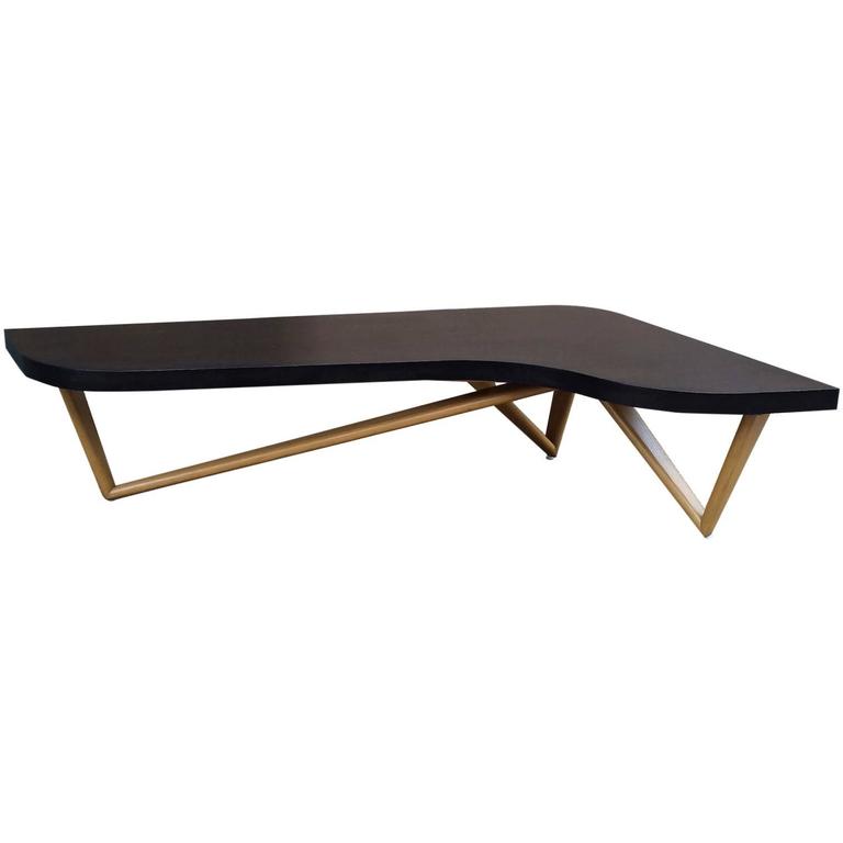 Mid-Century Modern Ebonized Boomerang Coffee Table at 1stDibs | mid ...
