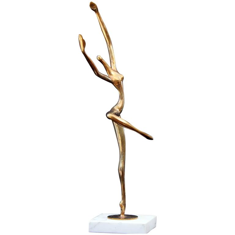 Bronze Ballerina by Latin American Artist Manuel Carbonell at 1stDibs