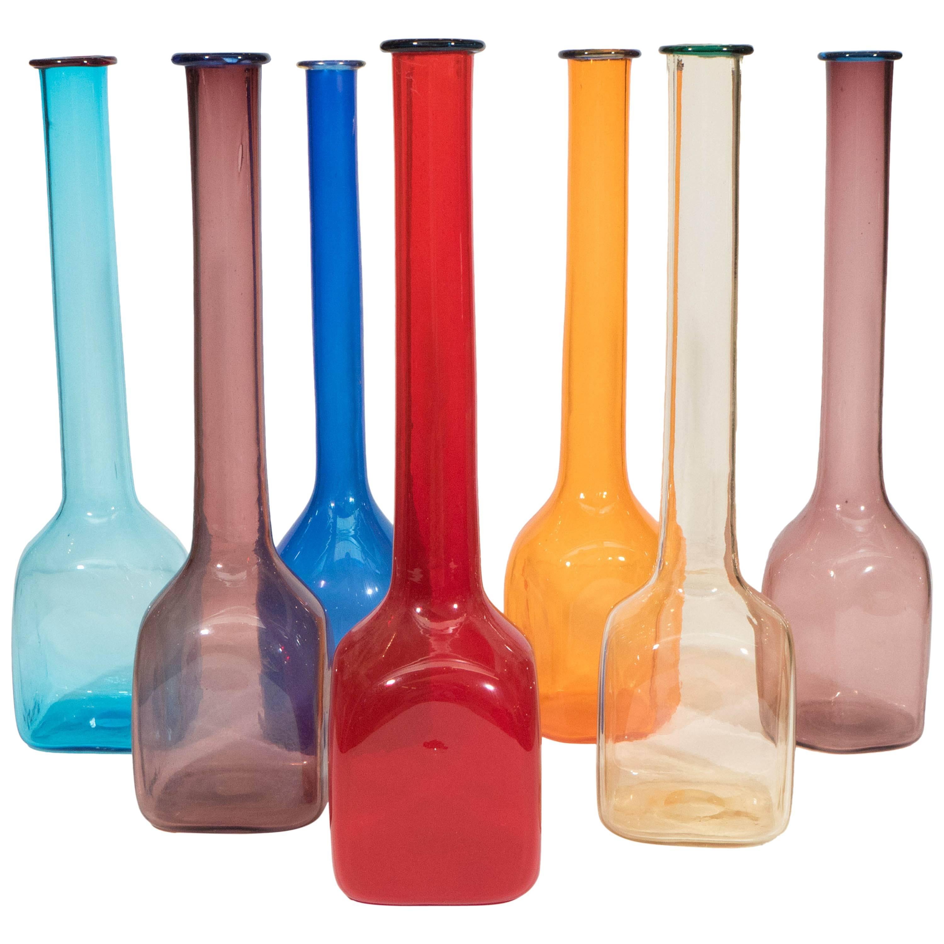 Set of Large Italian Art Glass Vases at 1stDibs