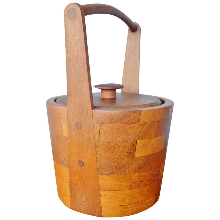 Danish Modern Teak Ice Bucket by Jens Quistgaard at 1stDibs