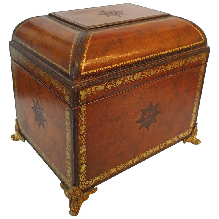 Maitland-Smith Leather-Wrapped Box at 1stDibs