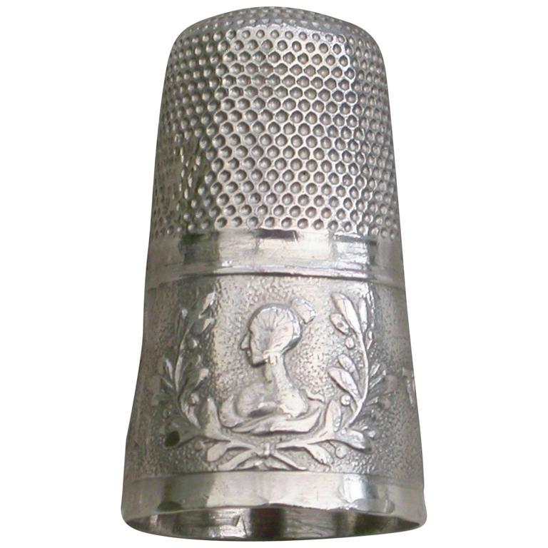 Queen Victoria's Coronation Commemorative Silver Thimble at 1stDibs