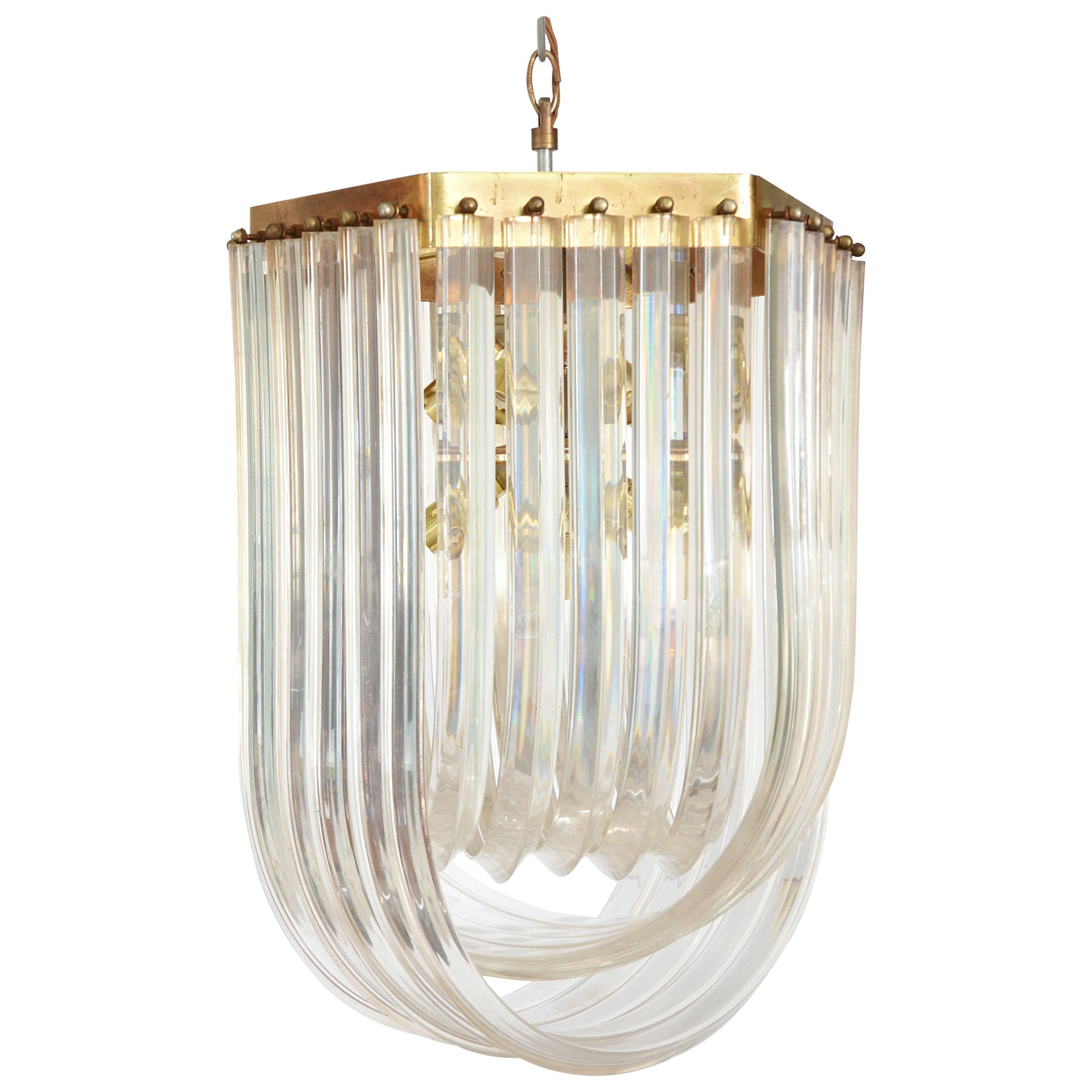 Lucite Pendant Light at 1stDibs