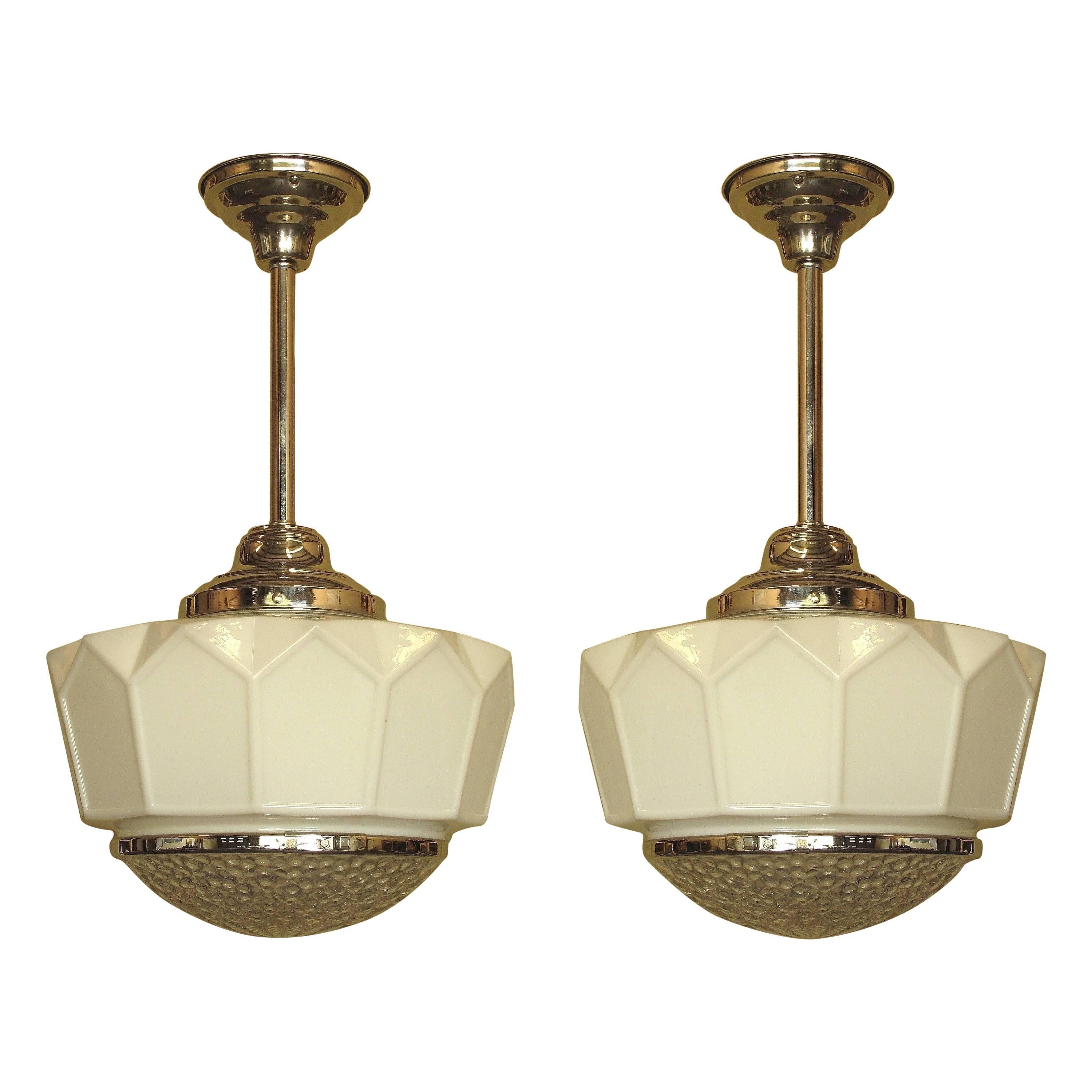 Single Only Large Commercial 1920s Ceiling Fixture at 1stDibs