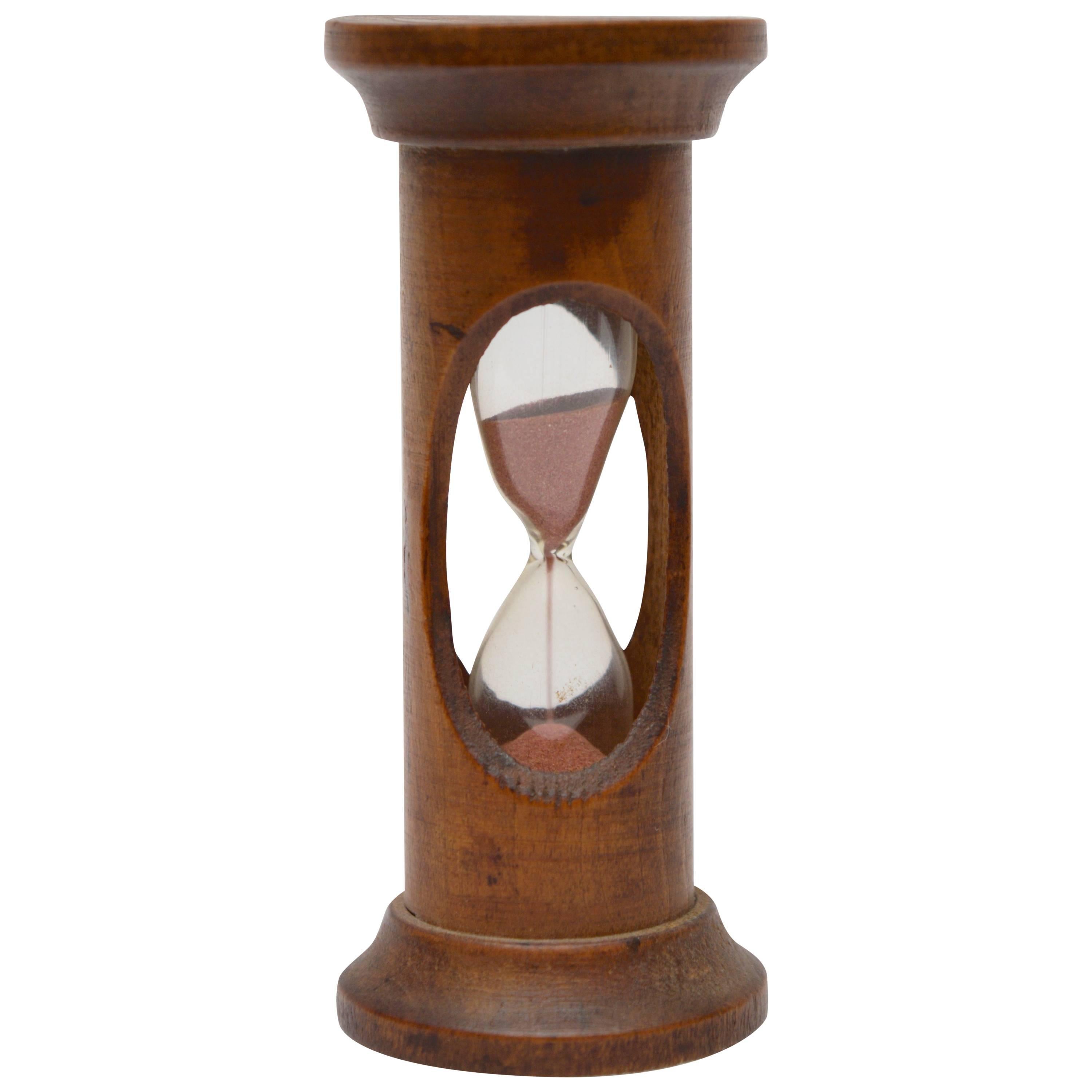 19th Century French Three-Minute Glass Sand Timer at 1stDibs